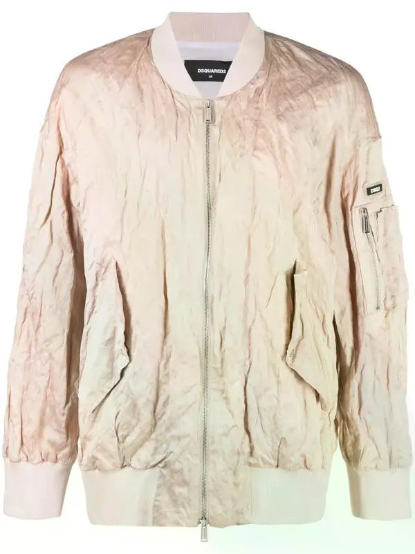 Dsquared2 Crinkled-effect Cotton Jacket - Neutrals