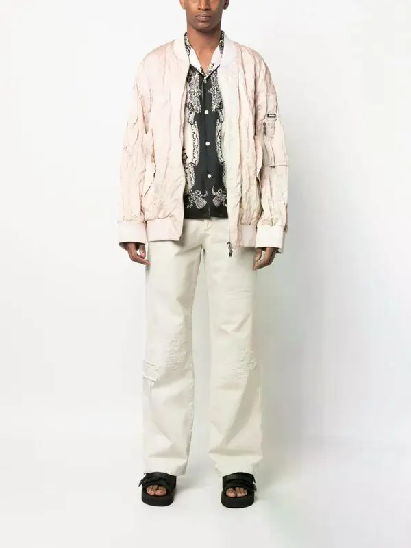 Dsquared2 Crinkled-effect Cotton Jacket