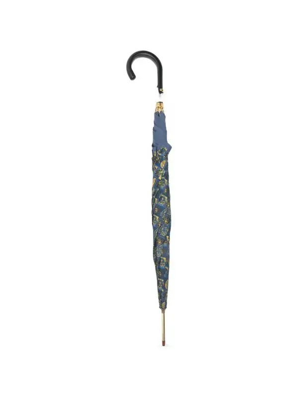 Versace 1990s Printed Umbrella - Blue