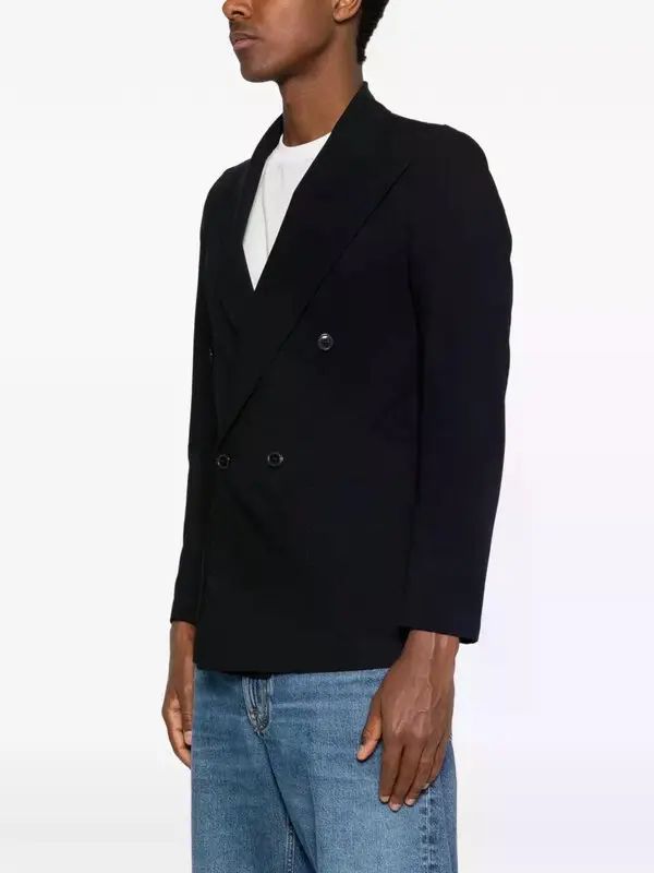 OFFICINA SARTORIALE Cannes Double-breasted Peak-lapel Blazer
