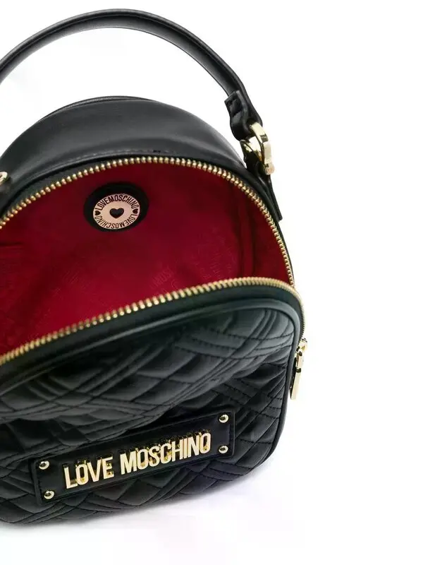 Moschino Quilted Logo-plaque Backpack