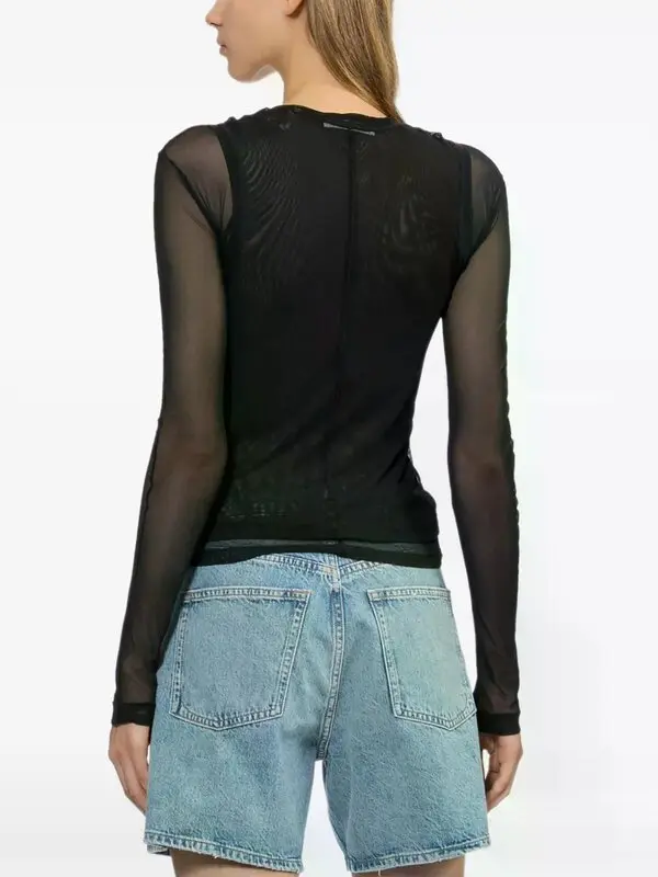 Helmut Lang Layered See-through Top