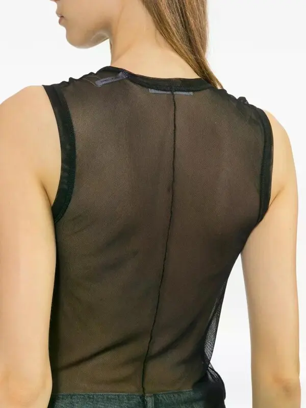 Helmut Lang Layered See-through Top