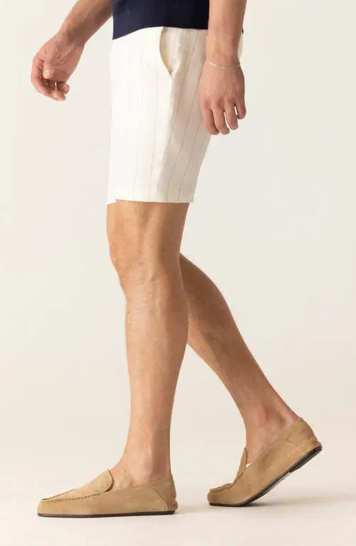 DEKE Oasis 8.5-inch Linen Blend Bermuda Shorts - Natural