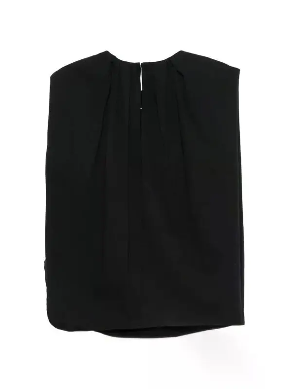 NUDE Pleated Sleeveless Blouse