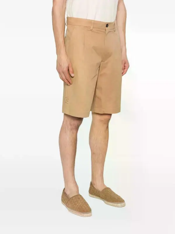 AMARANTO Tailored Belt-loop Shorts - Neutrals