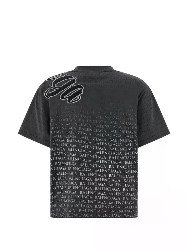 Balenciaga Graphic-print T-shirt - Grey