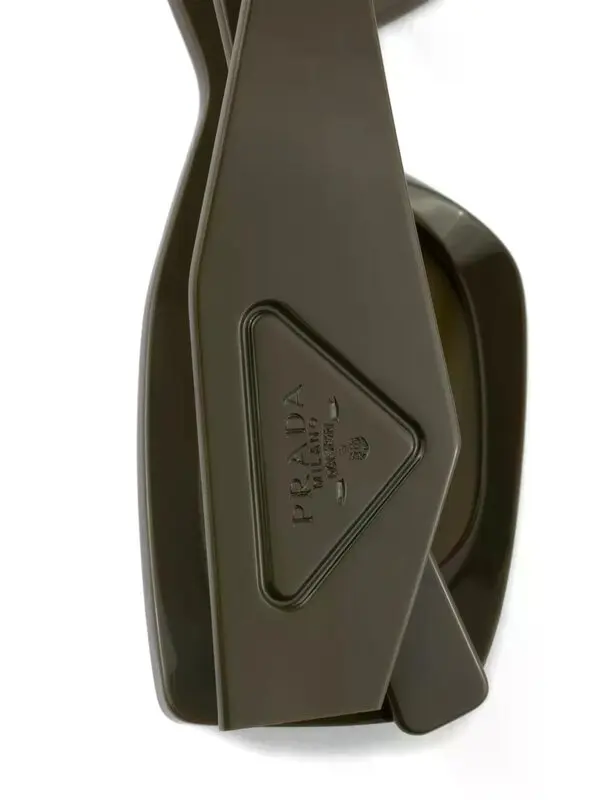Prada Sunglasses With Triangle Logo - Green