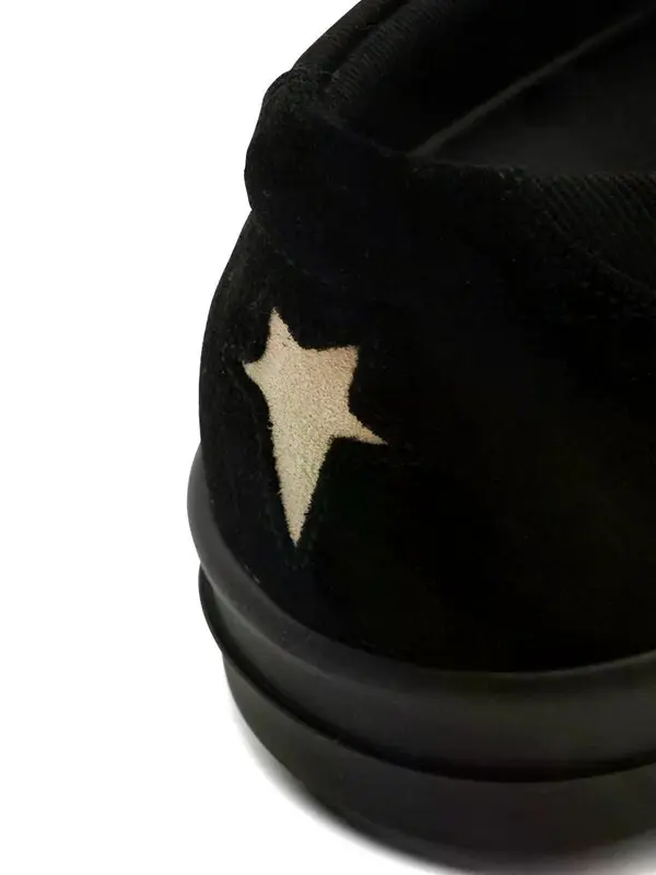 Rick Owens Star-motif Slip-on Sneakers - Black
