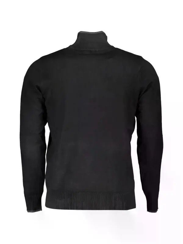 U.S. Grand Logo-embroidered Half-zip Sweater