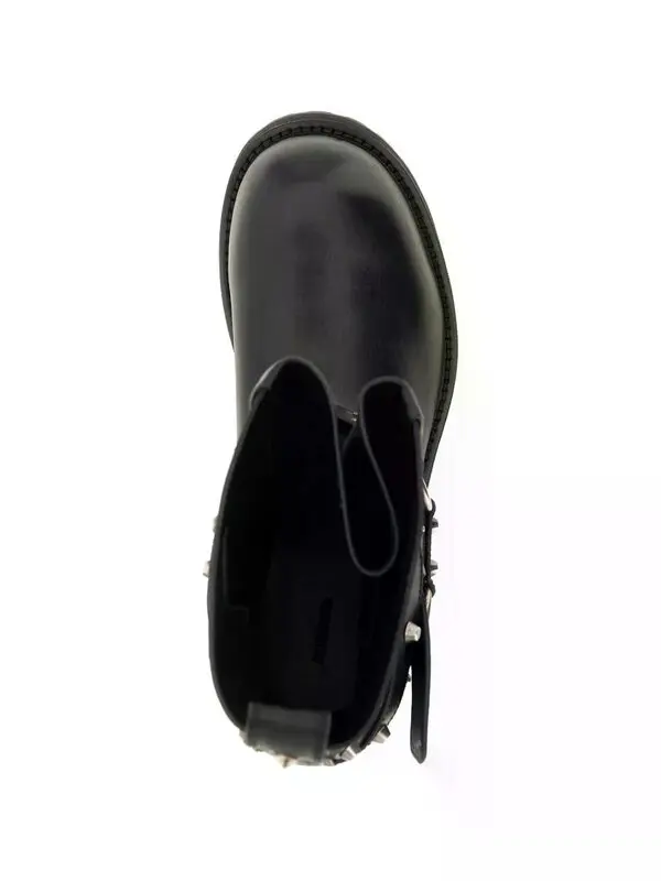 Balenciaga Venom City Leather Biker Boots