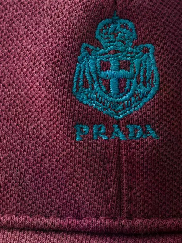 Prada Piqué Baseball Cap - Red