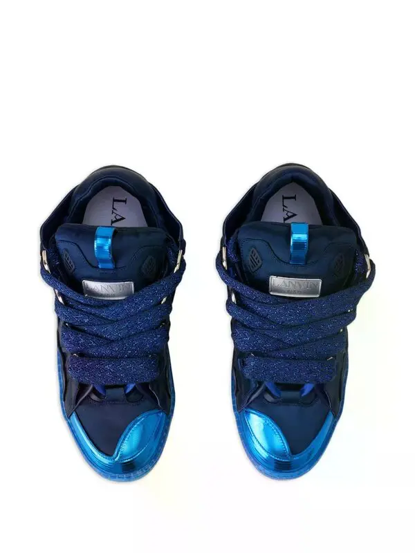 LANVIN Metallic-toe Sneakers - Blue