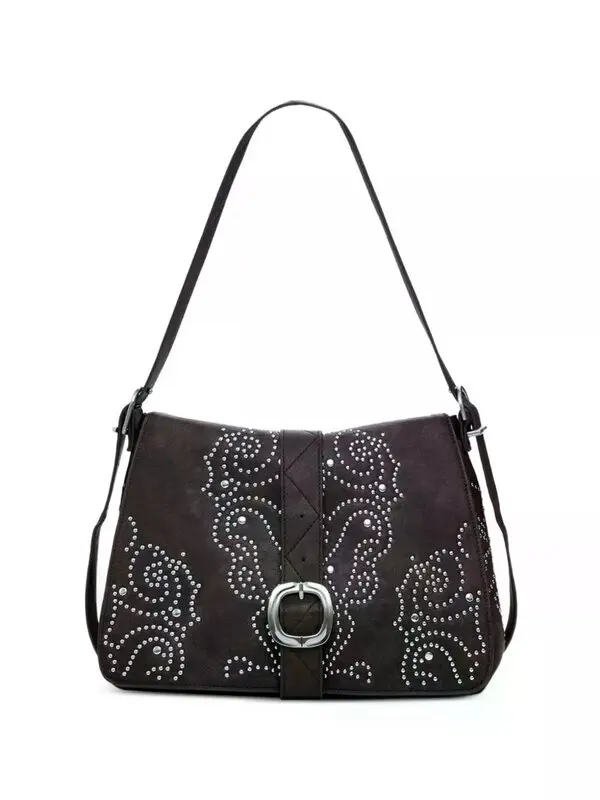 Desigual Stud-embellished Buckle Shoulder Bag
