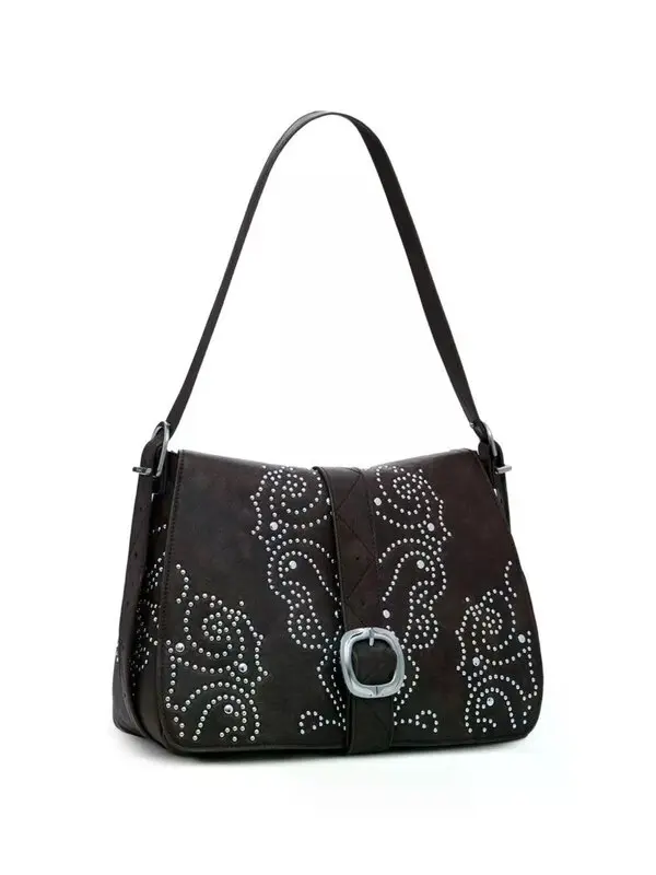 Desigual Stud-embellished Buckle Shoulder Bag