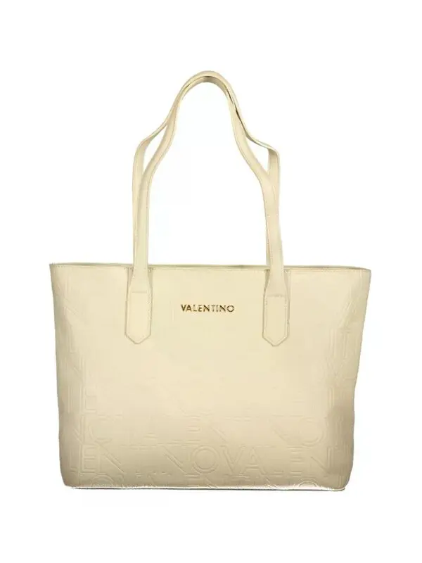 MARIO VALENTINO Embossed Logo Tote Bag - Neutrals