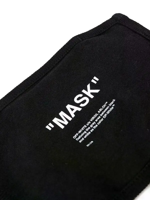 Off-White Mask Printed Face Mask