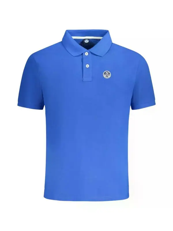 NORTH SAILS Logo-patch Cotton Polo Shirt - Blue