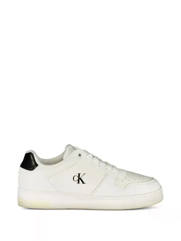 Calvin Klein Logo-patch Pebbled Sneakers