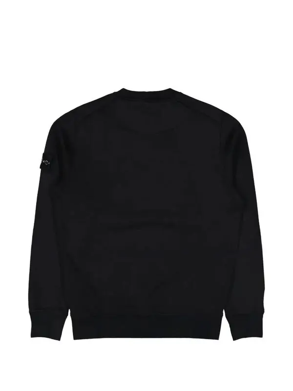 Stone Island Logo-badge Organic Cotton Sweatshirt