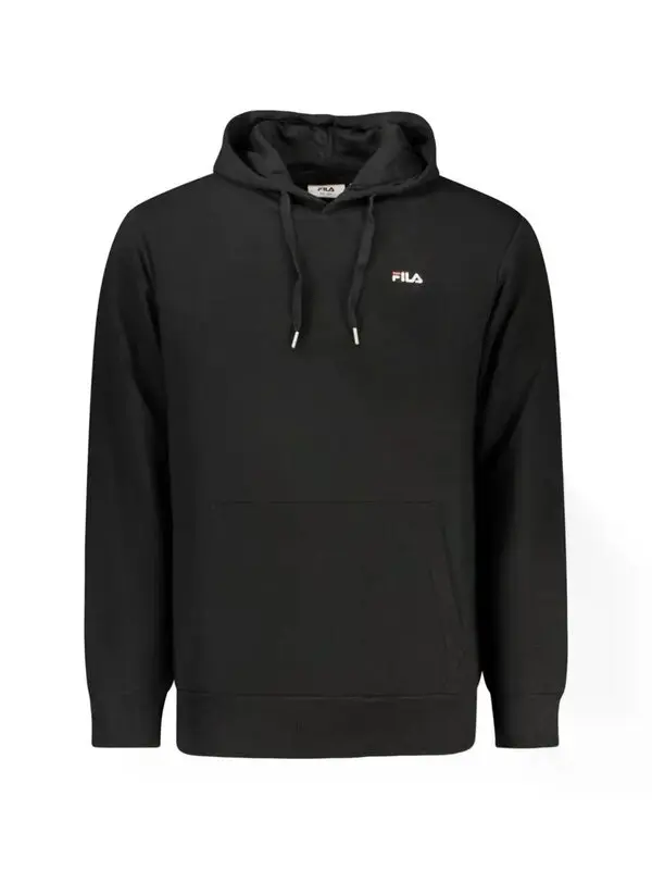 FILA Logo Patch Hoodie - Black