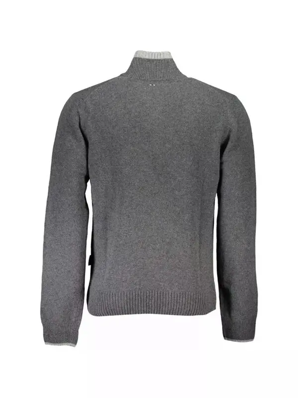 NAPAPIJRI Quarter-zip Mock Neck Sweater - Grey