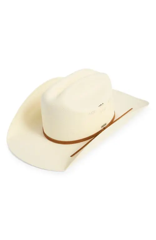 Brixton Laredo Straw Cowboy Hat - Bone