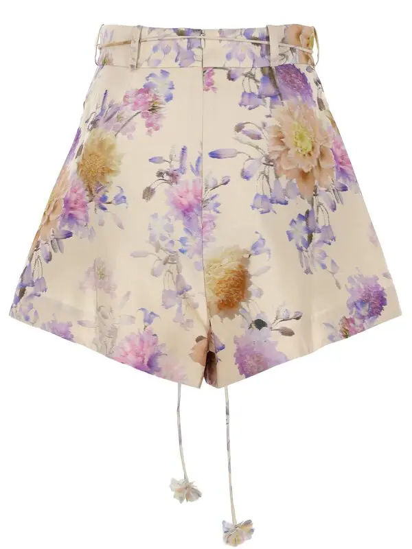 Zimmermann Luna Tuck Shorts - Multicolour