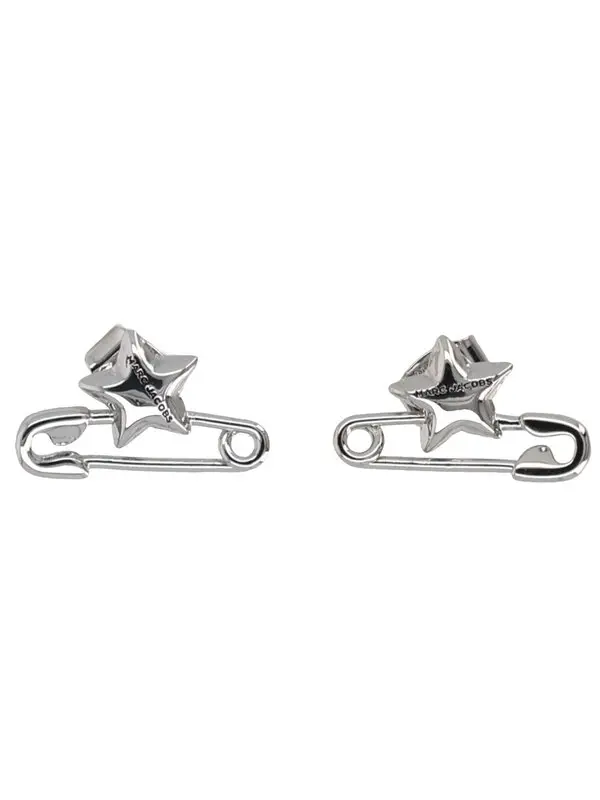 Marc Jacobs Safety Pin Earrings - Silver