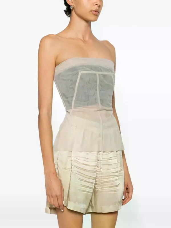 Rick Owens Bustier Top - Neutrals