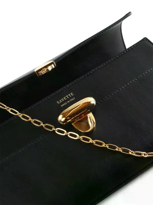 Savette Symmetry Chain-strap Shoulder Bag - Black