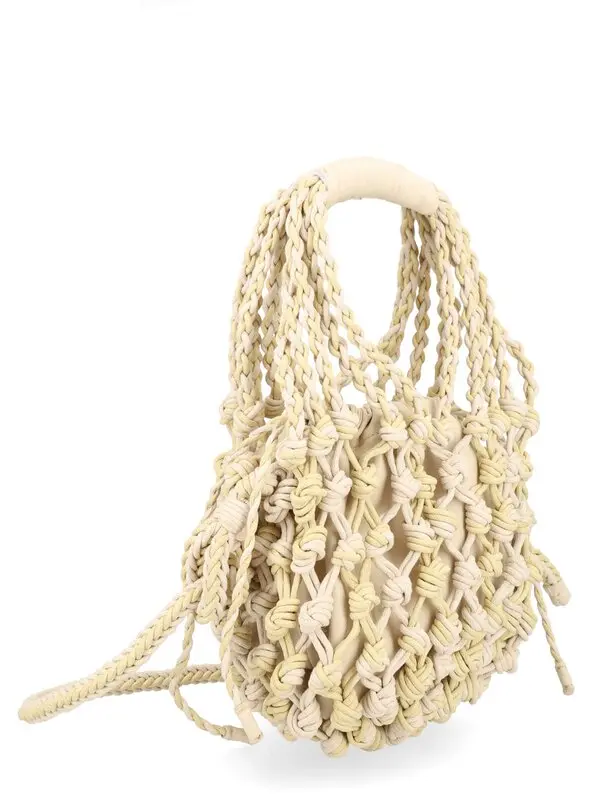ALYSI Knotted Handbag - Ivory
