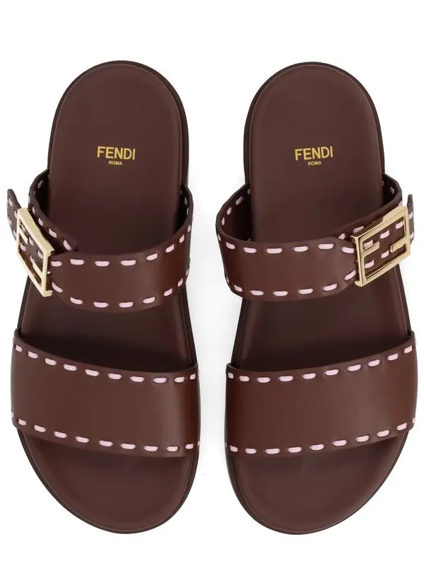 Fendi Sandalo 'feel' Sandals - Brown