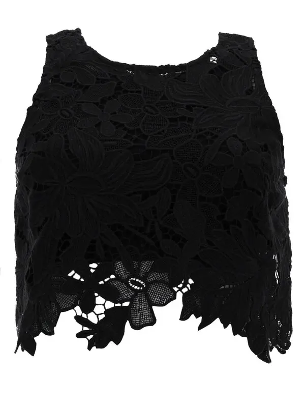 Sportmax Macramé Top - Black