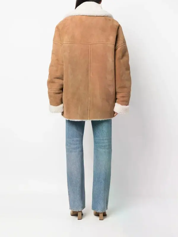 Dsquared2 Padded Leather Coat