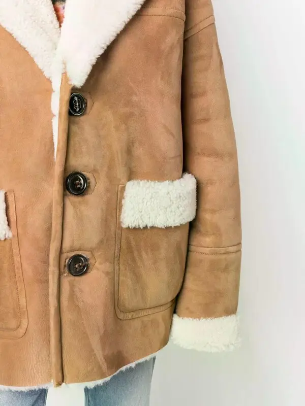 Dsquared2 Padded Leather Coat
