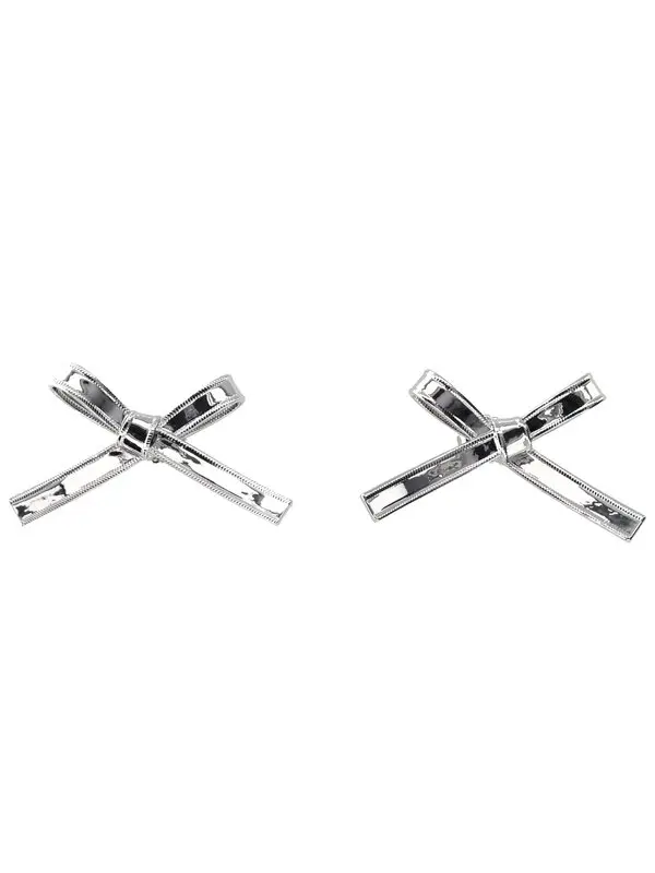 Marc Jacobs The Lingerie Bow Earrings - Silver