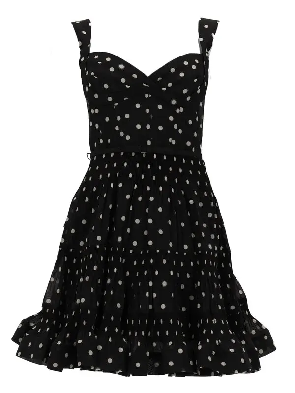 Zimmermann Polka Dot Mini Dress - Black