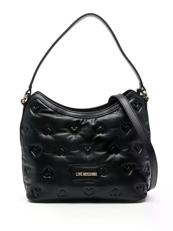 Moschino Heart-embossed Shoulder Bag
