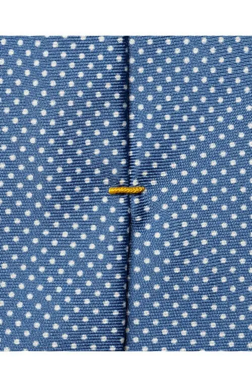 Eton Polka Dot Silk Neck Tie - Navy