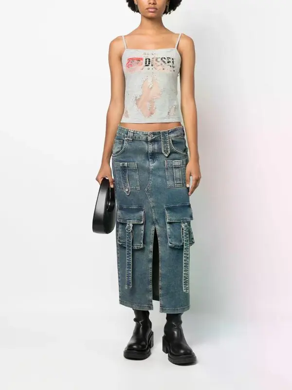 DIESEL® Semi-sheer Construction Tank Top