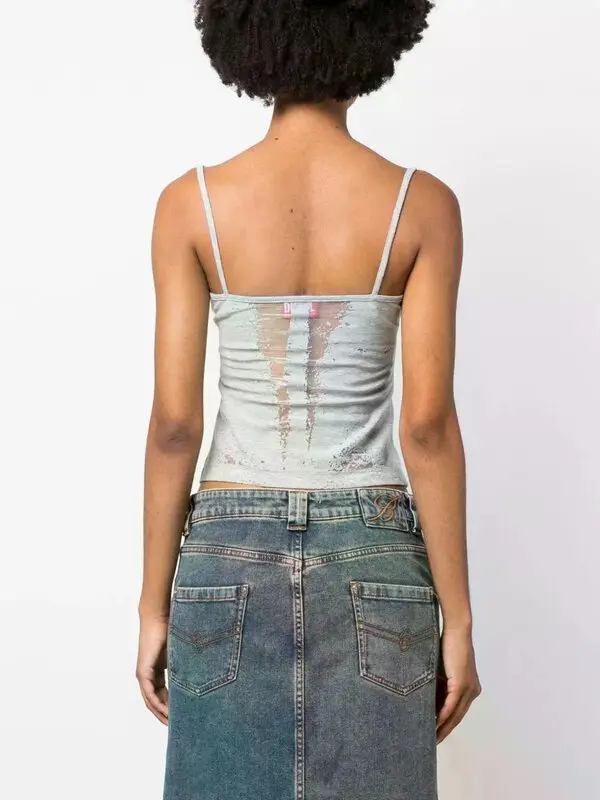 DIESEL® Semi-sheer Construction Tank Top