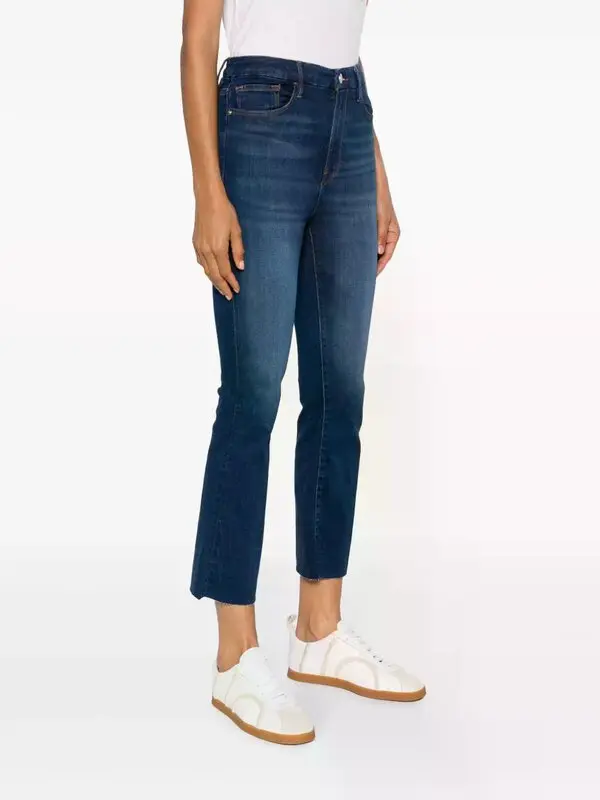 FRAME Flared Cropped Jeans - Blue