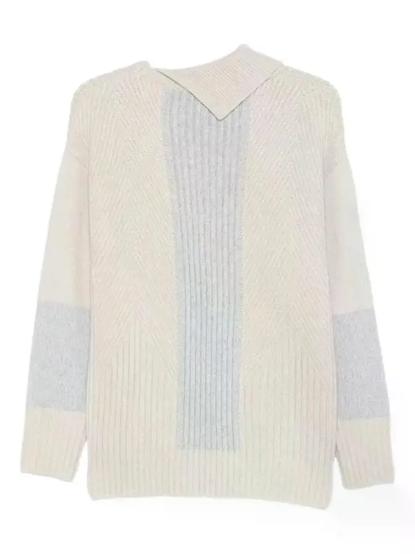 Lorena Antoniazzi Pattern Collared Sweater