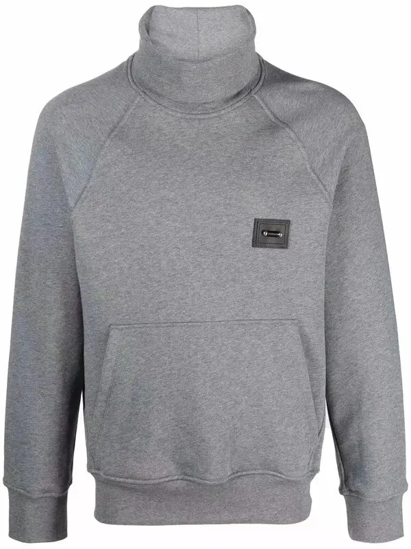 Neil Barrett Logo-patch Rollneck Sweatshirt