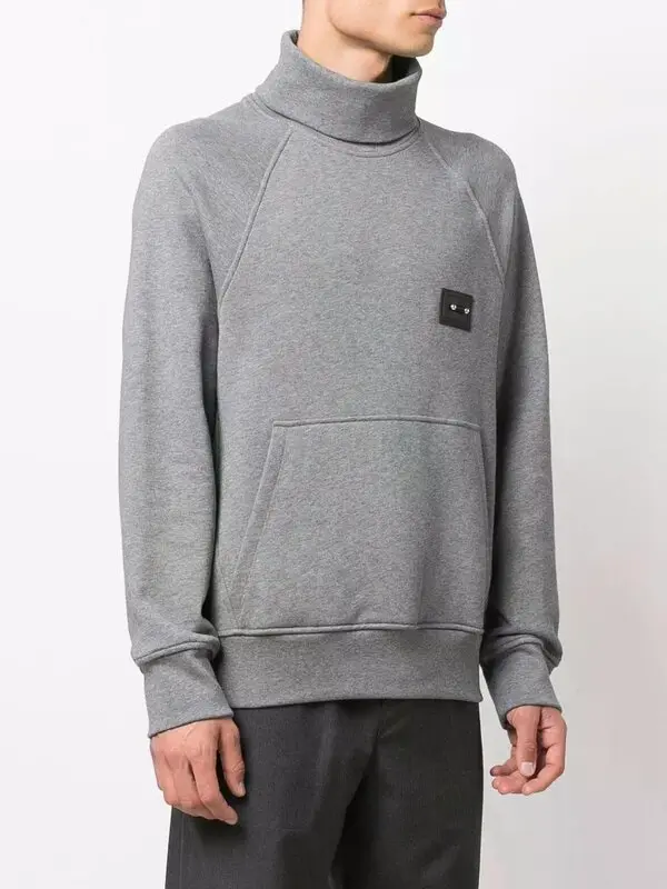 Neil Barrett Logo-patch Rollneck Sweatshirt
