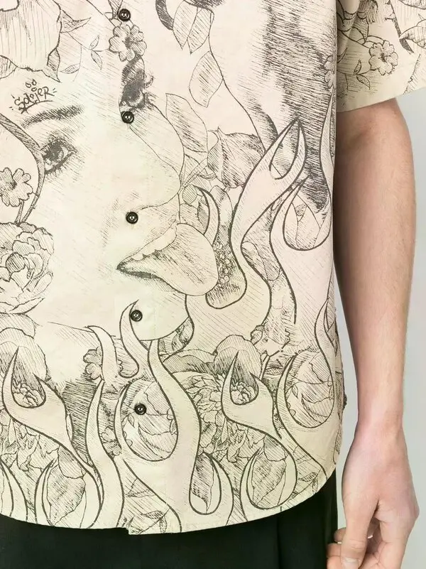 Dsquared2 Graphic-print Short-sleeved Shirt