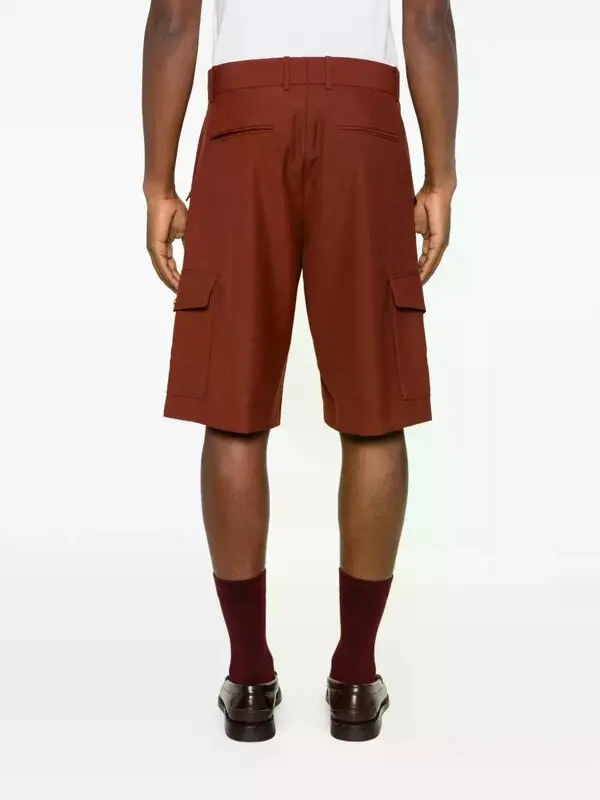Drole De Monsieur Pleated Cargo Shorts