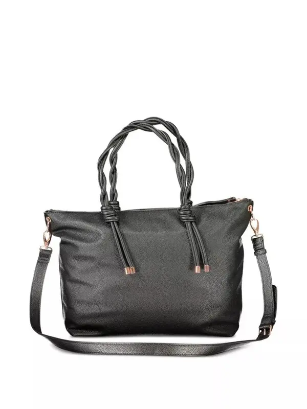 MARIO VALENTINO Braided-handle Drawstring Tote Bag