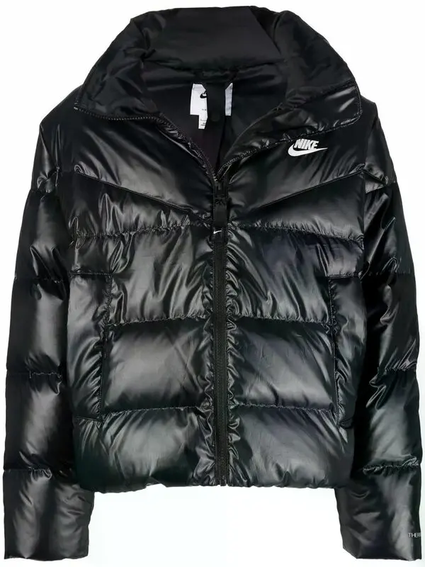 Nike Logo-print Padded Jacket - Black